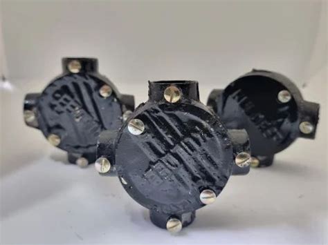 Round Ms Electrical Junction Box 3 4 Way Threaded Or Screw Type At Rs