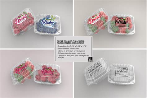 Small Clamshell Packaging Mockup By Inc Design Studio Thehungryjpeg