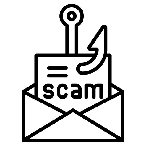 Phishing Scam Icon Line Vector Illustration 36322813 Vector Art At Vecteezy