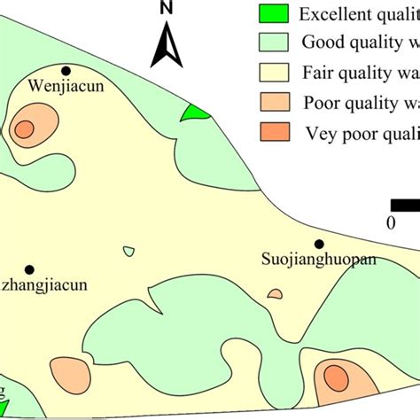 Spatial Distribution Of Overall Groundwater Quality Download Scientific Diagram