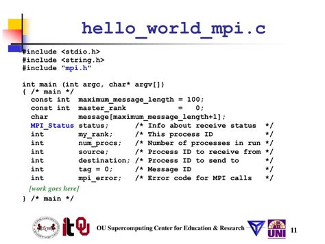 Ppt Parallel And Cluster Computing Mpi Basics Powerpoint Presentation