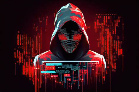 Premium Photo Person In Hood Ai Hacker Generative Ai