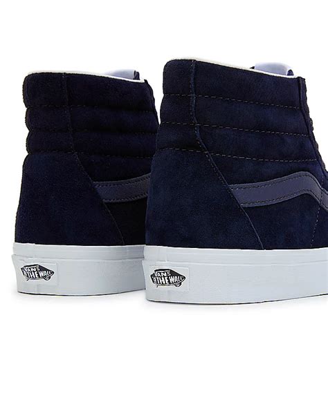 Scarpe Sk8 Hi In Pelle Scamosciata Blu Vans