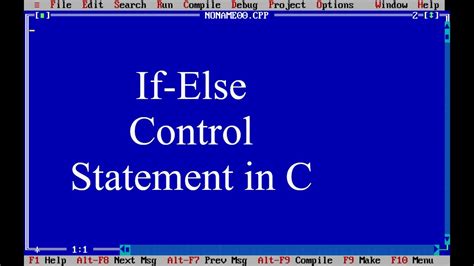 C Program If Else Statement In C YouTube