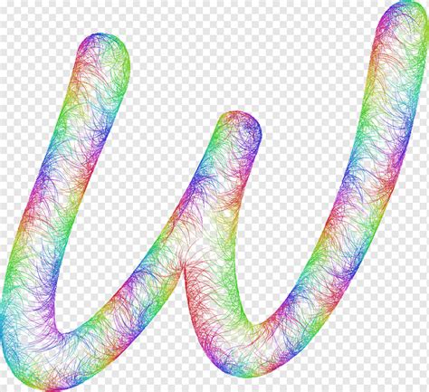 Rainbow Sketch Font Design Png PNGWing
