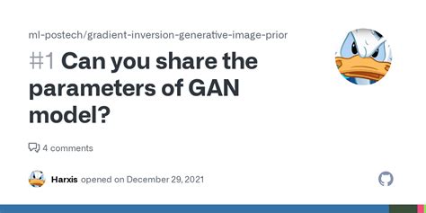 Can You Share The Parameters Of Gan Model · Issue 1 · Ml Postechgradient Inversion Generative