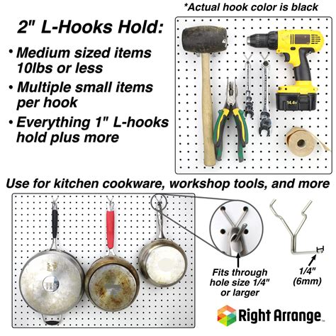 Secure And Versatile Display Hooks Double Loop Pegboard