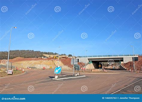 Road Bypass Roundabout Construction Stock Image Image Of Bank Heavy