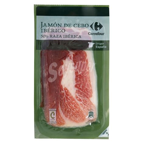 Carrefour Jamón de cebo Ibérico en lonchas Carrefour g