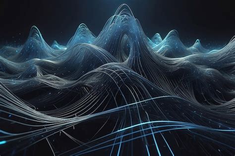 Premium Photo Stream Of Interlaced Strings In A Big Data Field A D