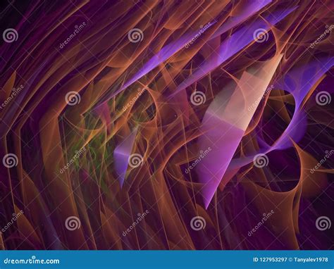 Abstract Digital Fractal Science Effect Decoration Chaos Energy