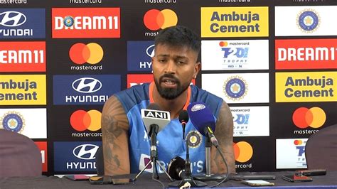 Hardik Pandyas Press Conference Ahead Of The Srilanka Series Rcricket