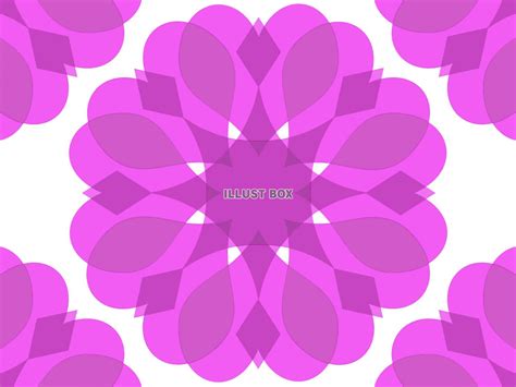 無料イラスト 花形幾何学模様壁紙シンプル図柄背景素材イラスト