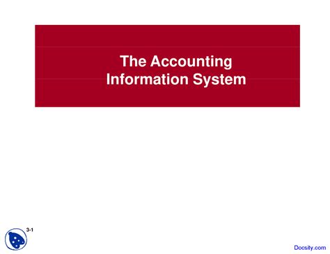 Accounting Information System Intermediate Accounting Lecture