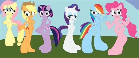 Mlp Fim Main 6 Anthro By Mollyketty On Deviantart