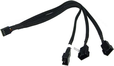 Phobya 4Pin PWM auf 3 x 4Pin PWM 30 cm Cable – Male/Female, Molex (4 ...