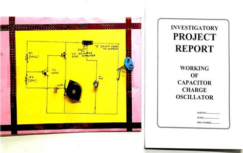 Ontex Electronics Capacitor Charge Oscillator Physics Investigatory Project With Report