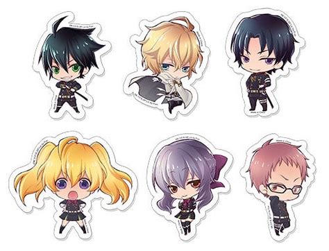 Seraph Of The End Anime Yuichiro Mikaela And Guren Sticker Set Ge 55481