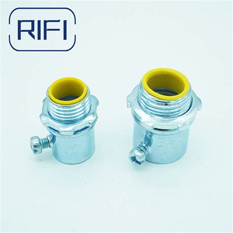 Emt Set Screw Emt Connector Steel Electrogalvanized Emt Conduit Fittings