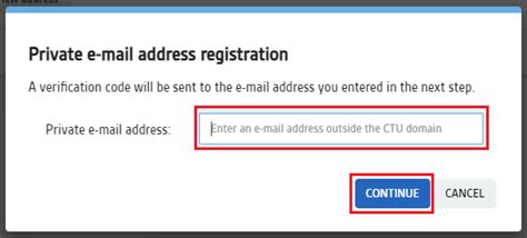 How to set up a private email address and choose it to send the password IST České vysoké