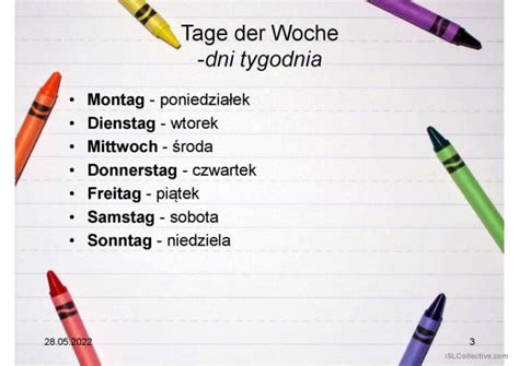 Datum Und Zeit Prezentacja English Esl Powerpoints