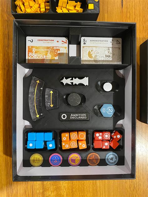 🎲 arcs board game insert inc leaders and lore ・ stl file for 3d
