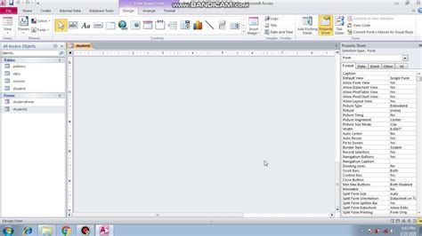 Ms Access Database Create Button Tables Lesson42020 Youtube