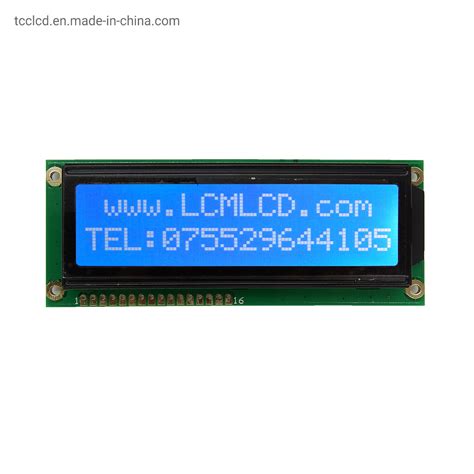 16X2 LCD Display Module 16pin 8 Bit Parallel Interface Screen 1602 LCD Character Display 16X2