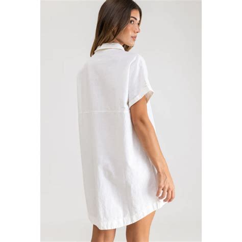 Rhythm Classic Linen Shirt Dress