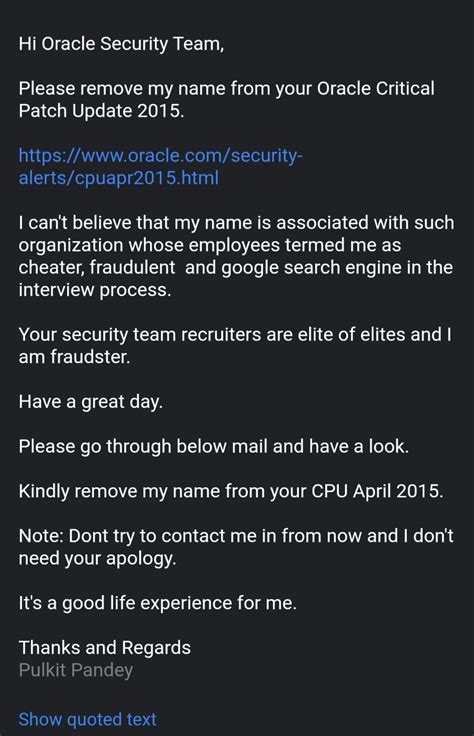 Pulkit Pandey On Linkedin Oracle Cybersecurity Security