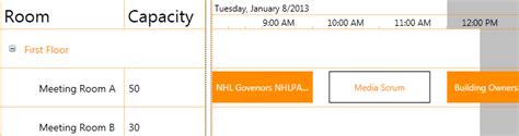 Solutions Schedule WPF Schedule View Features