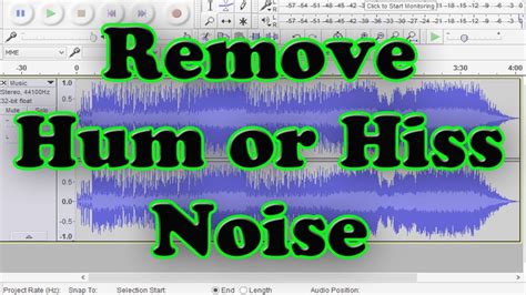 Audacity Noise Removal Settings Tutorial YouTube