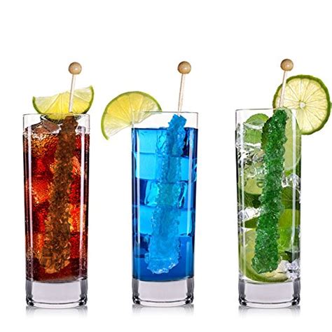 Extra Large Rock Candy Sticks 6 Blue Raspberry Lollipop Individually Wrapped Blue Rock Candy