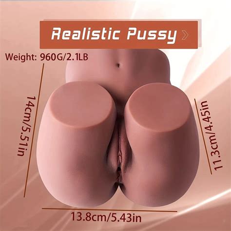 Pocket Pussy Ass Male Masturbator Butt With Skin Textures Bronzed