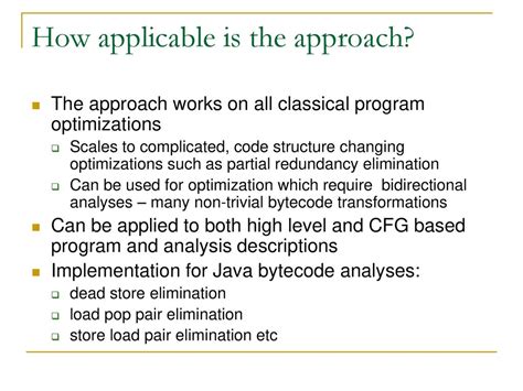 State Your Reasons Or How To Keep Proofs While Optimizing Code Ppt