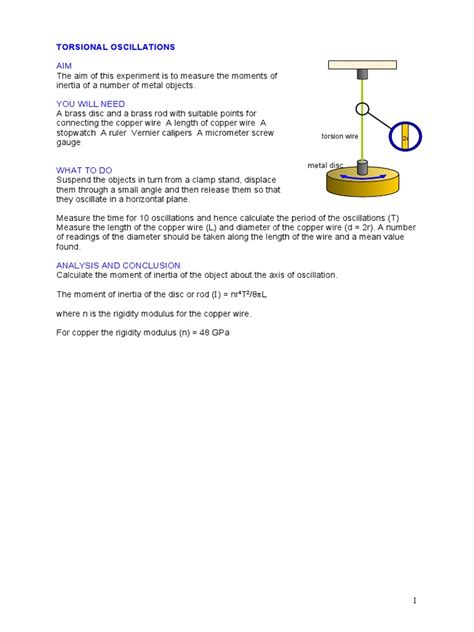 Torsionaloscillations Pdf