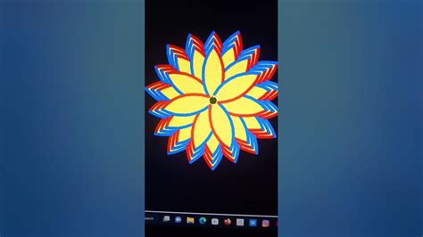 Python Turtle Graphics Beautiful Flowers 🌺 Design Shorts Shortsfeed