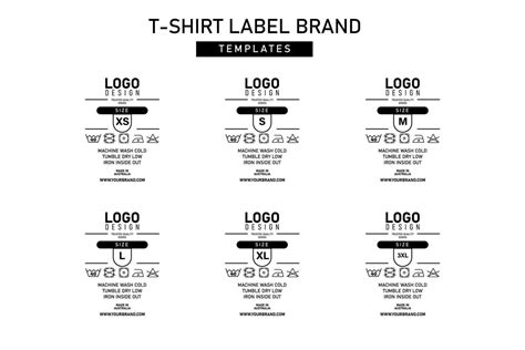Clothing Label Tag Template Concept Vector Design Branding 21853642