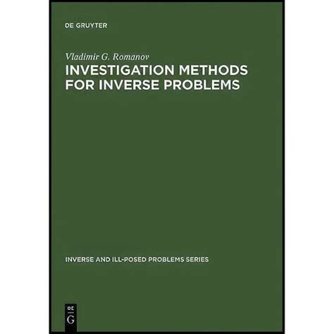 خرید و قیمت کتاب زبان اصلی Investigation Methods For Inverse Problems