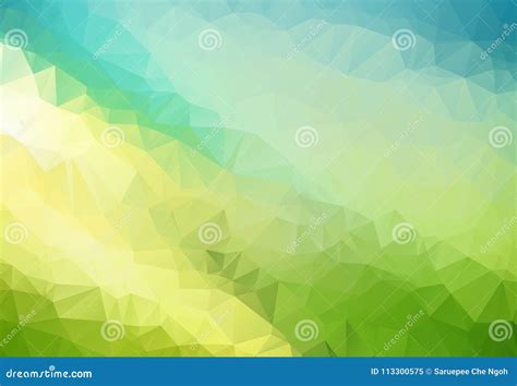 Vector Polygon Abstract Modern Polygonal Geometric Triangle Background Light Green Geometric