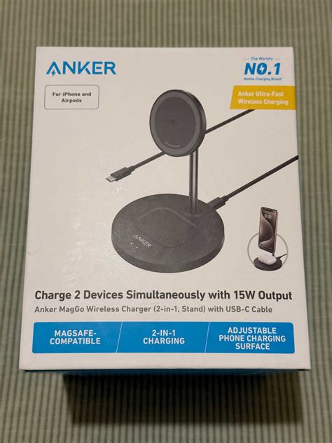 Продавам зарядно Anker Maggo 15w Magsafe 2 In 1 Wireless Charger гр
