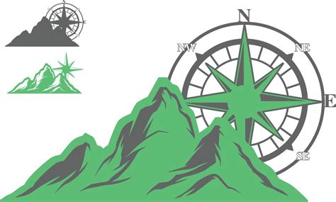 Mountain Compass Laser Cut File 15638045 Vector Art At Vecteezy