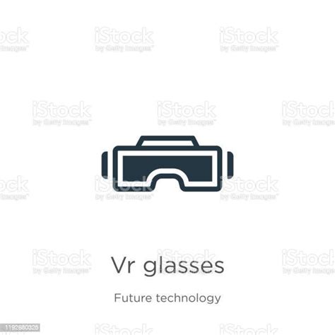 Vr 眼鏡圖示向量時尚扁平 Vr 眼鏡圖示從未來的技術集合隔離在白色背景向量插圖可用於網頁和移動圖形設計徽標eps10向量圖形及更多互聯網圖片