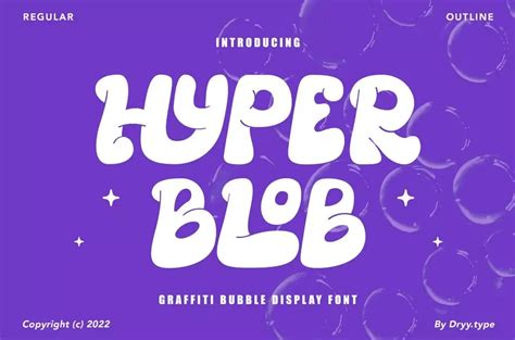 Free Hyper Blob Graffiti Font