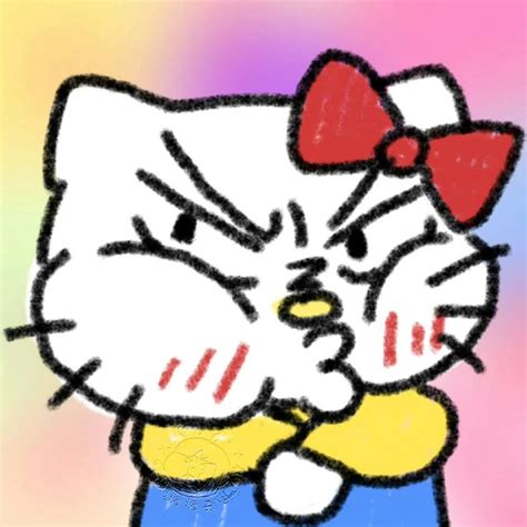 Meme Hello Kitty In 2024 Hello Kitty Funny Hello Kitty Drawing