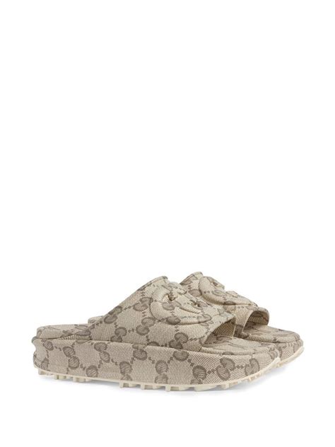 Gucci Interlocking G Slide Sandals Farfetch