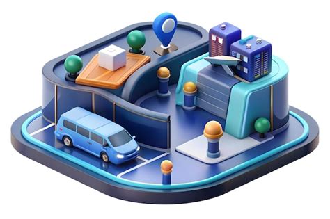 3d ai driven transportation control center background modern concept with digital route maps and