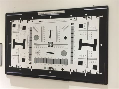 Iso 12233 Standard 4000 Lines Cctv Camera Resolution Chart 2x Ne 10