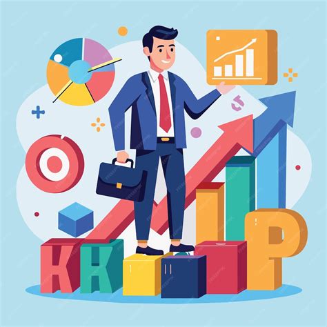 Kpi Key Performance Indicator For Company Goal Concept Small Cube Block With Alphabets Building