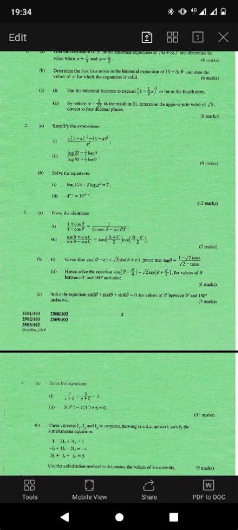 B Determine The First Four Terms In The Binomial Expansion Of 23x6
